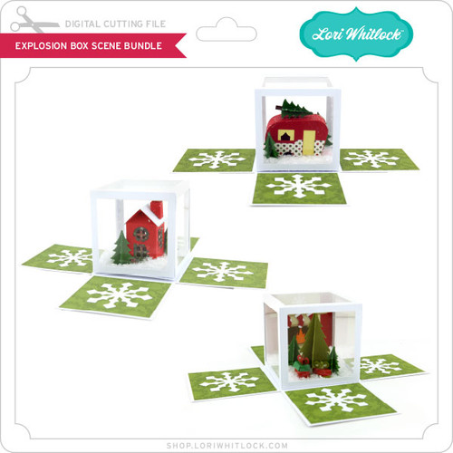 Explosion Box Scene Bundle - Lori Whitlock's SVG Shop