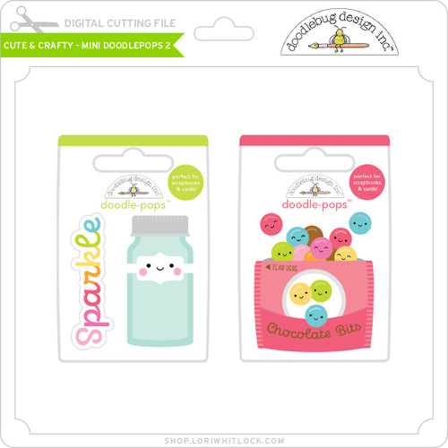 Cute & Crafty - Mini Doodlepops 2 - Lori Whitlock's SVG Shop