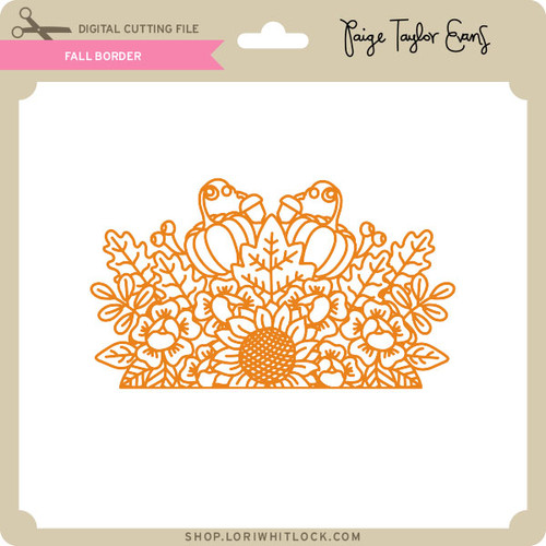 Fall Border - Lori Whitlock's SVG Shop