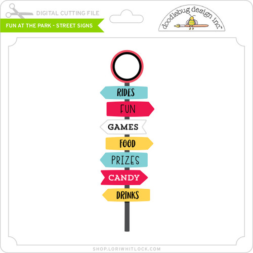 Fun at the Park - Street Signs - Lori Whitlock's SVG Shop
