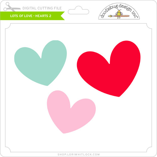 Lots of Love - Hearts 2 - Lori Whitlock's SVG Shop