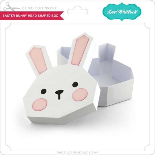 Easter Bunny Head Shaped Box - Lori Whitlock's SVG Shop