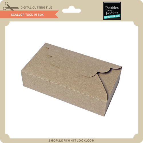 Scallop Tuck In Box - Lori Whitlock's SVG Shop