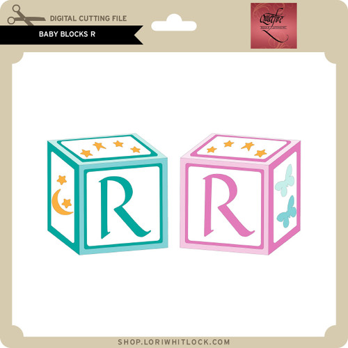 Baby Blocks R - Lori Whitlock's SVG Shop
