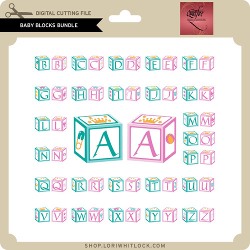 Baby Blocks Bundle - Lori Whitlock's SVG Shop
