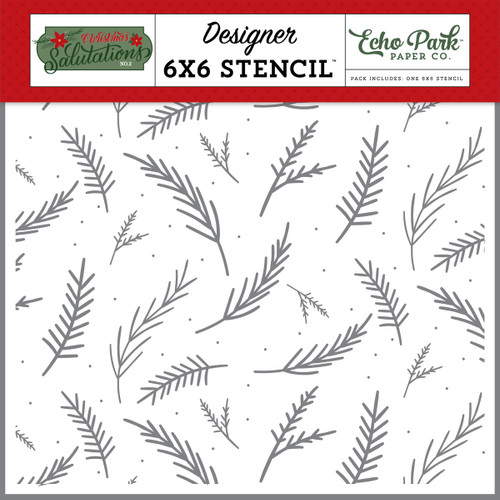 CSA289034 - Balsam Branches Stencil - Lori Whitlock's SVG Shop