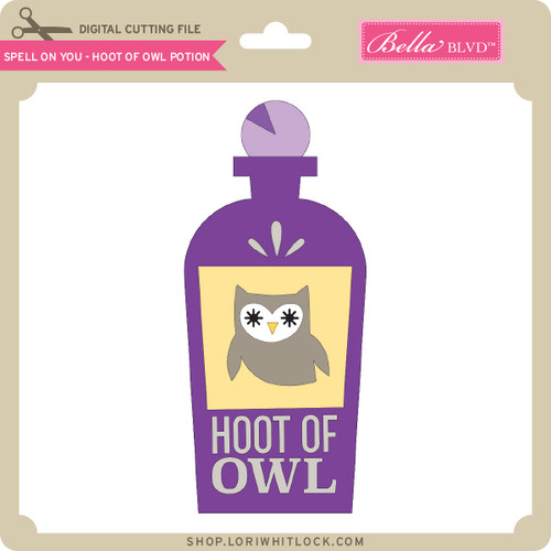 Spell On You - Hoot of Owl Potion - Lori Whitlock's SVG Shop