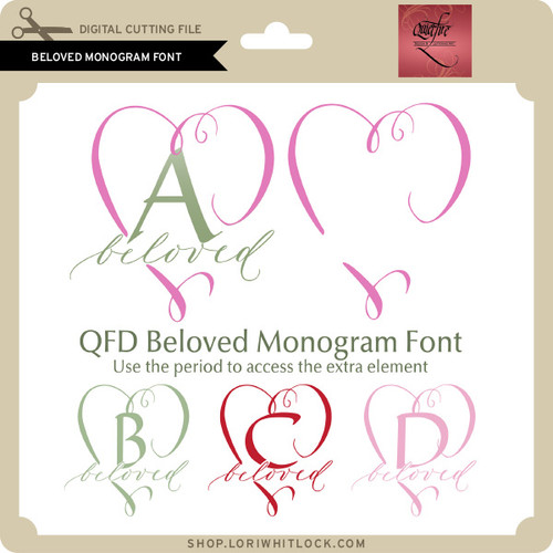 Beloved Monogram - Lori Whitlock's SVG Shop