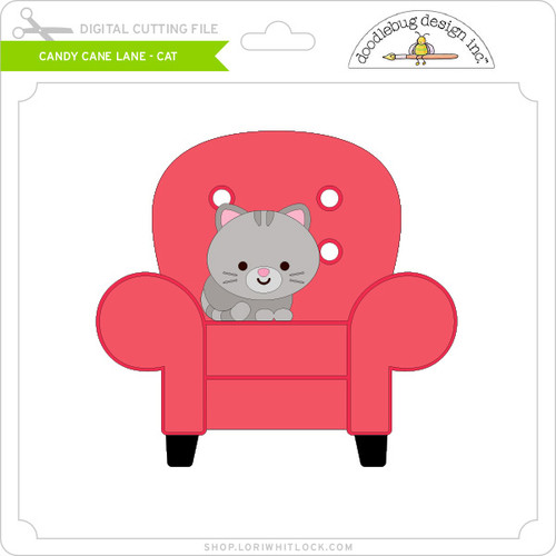 Candy Cane Lane - Cat - Lori Whitlock's SVG Shop