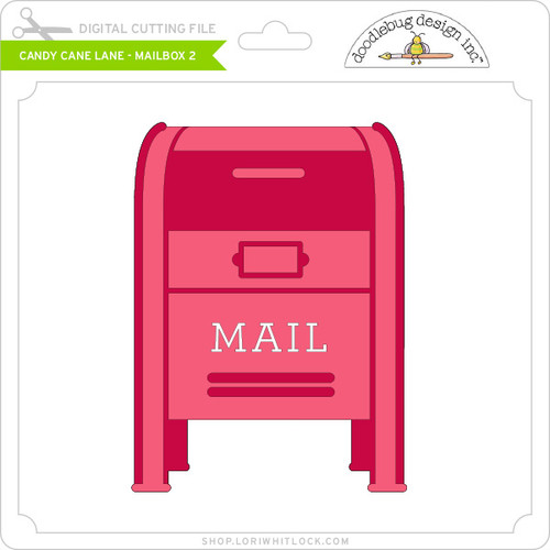 Candy Cane Lane - Mailbox 2 - Lori Whitlock's SVG Shop