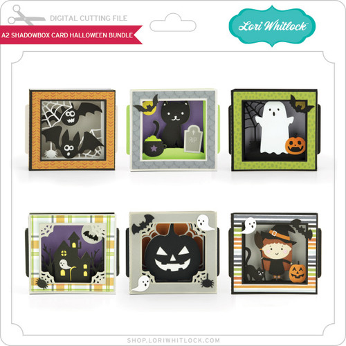 A2 Shadow Box Card Halloween Bundle - Lori Whitlock's SVG Shop