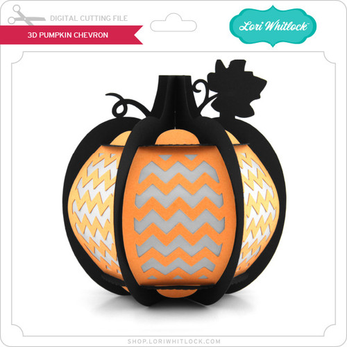 3D Pumpkin Chevron - Lori Whitlock's SVG Shop