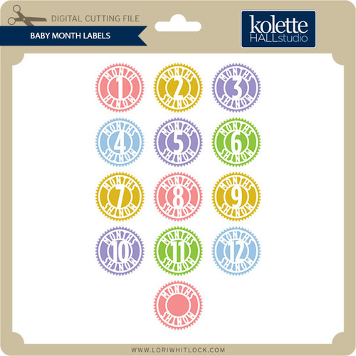 Baby Months Labels - Lori Whitlock's SVG Shop