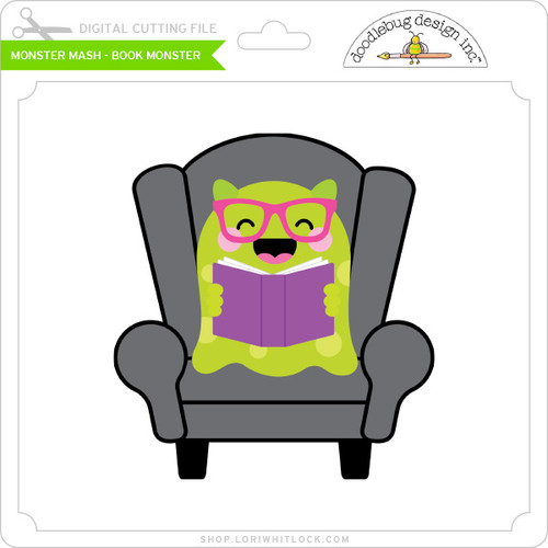 Monster Mash - Book Monster - Lori Whitlock's SVG Shop
