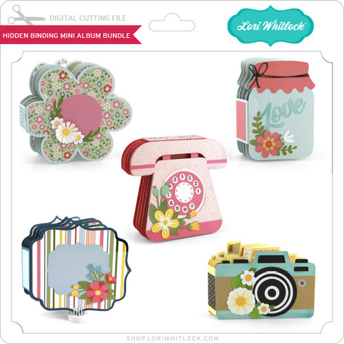 Hidden Binding Mini Album Bundle - Lori Whitlock's SVG Shop