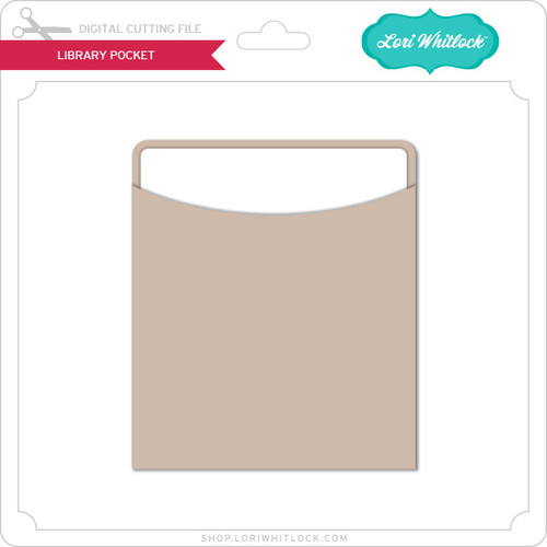 Library Pocket - Lori Whitlock's SVG Shop