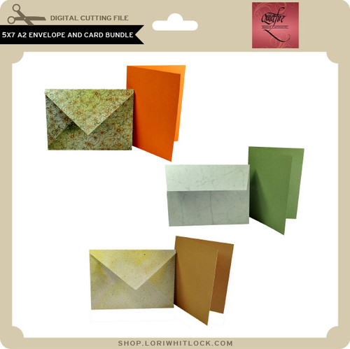 Basic 5x7 and A2 Card and Envelope Bundle - Lori Whitlock's SVG Shop