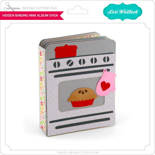 Hidden Binding Mini Album Oven - Lori Whitlock's SVG Shop