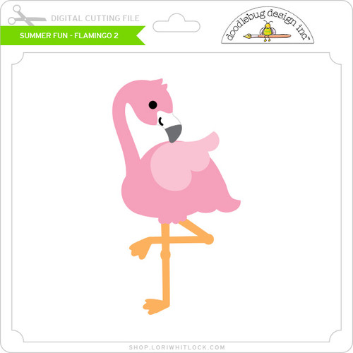 Summer Fun - Flamingo 2 - Lori Whitlock's SVG Shop