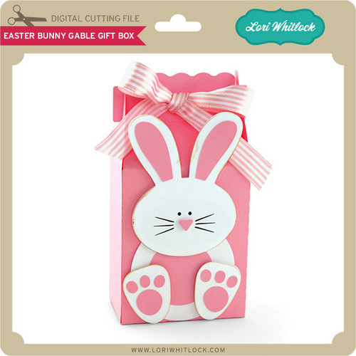 Easter Bunny Gable Gift Box - Lori Whitlock's SVG Shop
