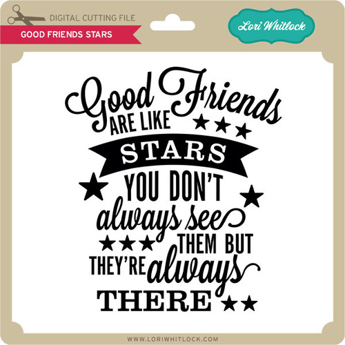 Good Friends Stars - Lori Whitlock's SVG Shop