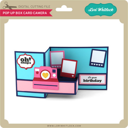 Pop Up Box Card Camera - Lori Whitlock's SVG Shop