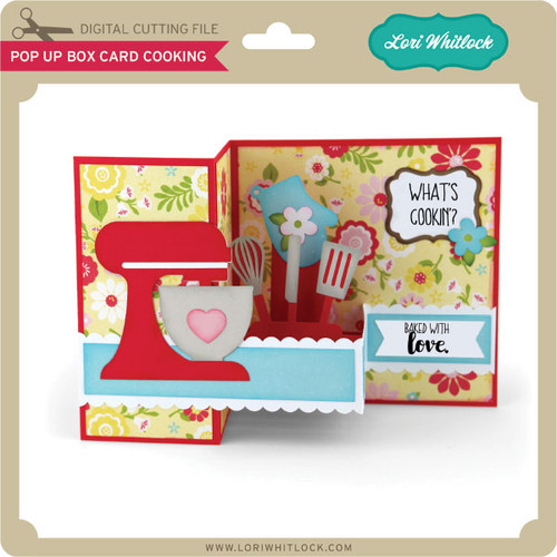 Pop Up Box Card Cooking - Lori Whitlock's SVG Shop