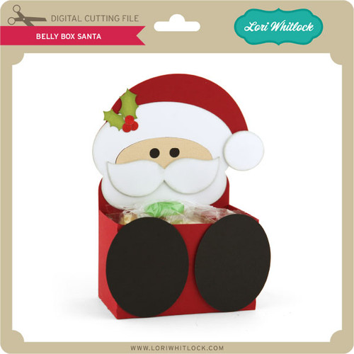 Belly Box Santa - Lori Whitlock's SVG Shop