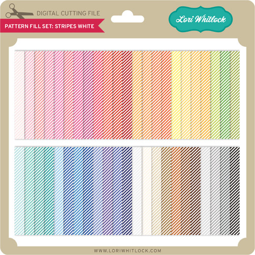 Pattern Fill Set Stripe White - Lori Whitlock's SVG Shop
