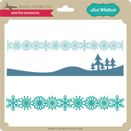 snowflake border svg