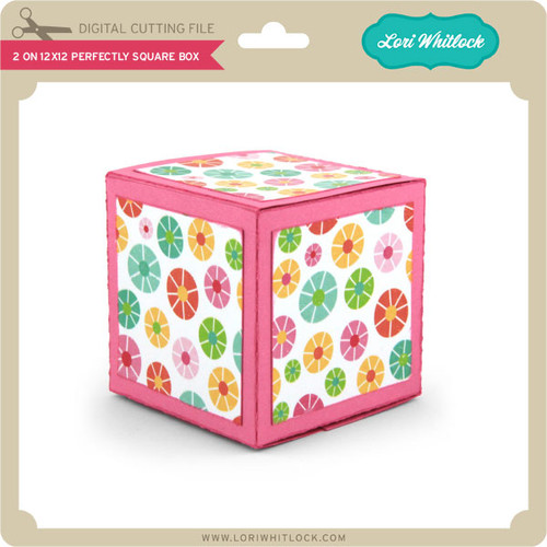 2 on 12x12 Perfectly Square Box - Lori Whitlock's SVG Shop