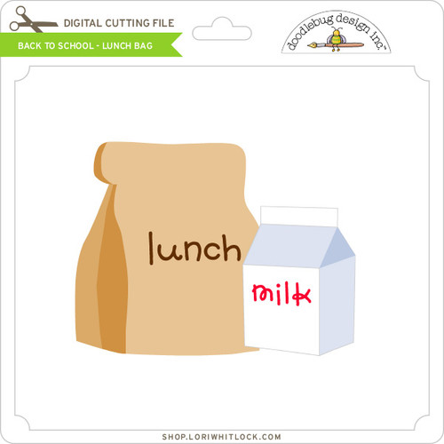 Back To School - Lunch Bag - Lori Whitlock's SVG Shop
