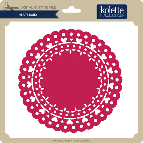 Heart Doily - Lori Whitlock's SVG Shop