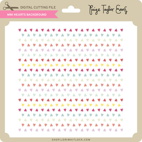 Mini Hearts Background - Lori Whitlock's SVG Shop