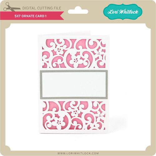5X7 Ornate Card 1 - Lori Whitlock's SVG Shop