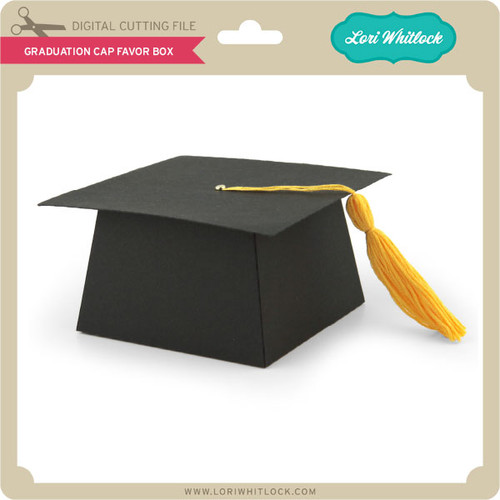 Graduation Cap Favor Box - Lori Whitlock's SVG Shop