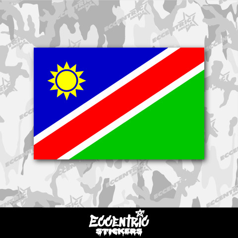 Namibia Flag Vinyl Sticker - Eccentric Stickers