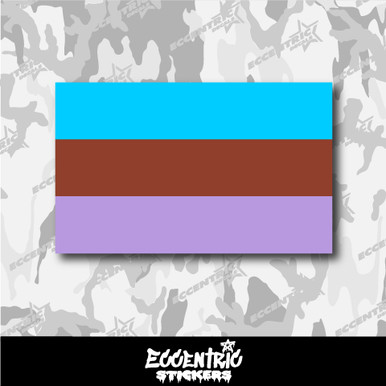Androsexual Pride Flag Vinyl Sticker - Eccentric Stickers