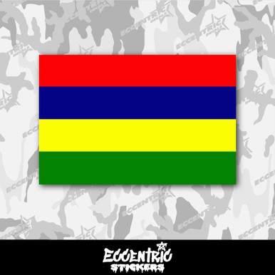Mauritius Flag Vinyl Sticker - Eccentric Stickers