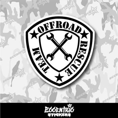Off Road Rescue Team Vinyl Sticker - Eccentric Stickers
