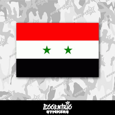 Syria Flag Vinyl Sticker - Eccentric Stickers