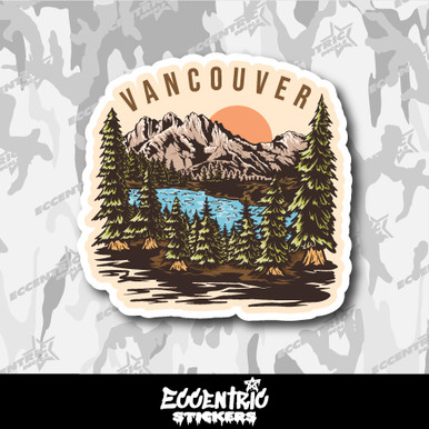 Vancouver Hiking Vinyl Sticker - Eccentric Stickers