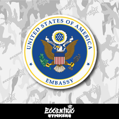 Seal of the United States of America Embassy Vinyl Sticker - Eccentric ...