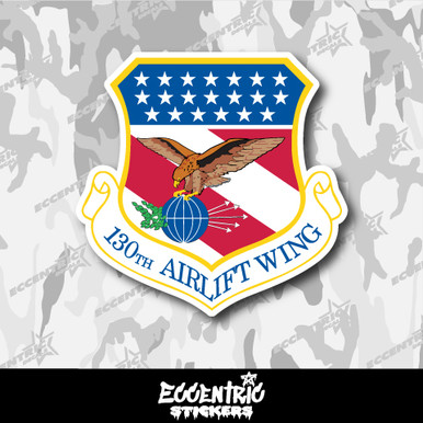 130th Airlift Wing Vinyl Sticker - Eccentric Stickers