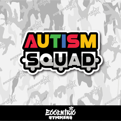 Autism Squad Vinyl Sticker - Eccentric Stickers
