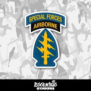 U.S. Army Special Forces Insignia Vinyl Sticker - Eccentric Stickers