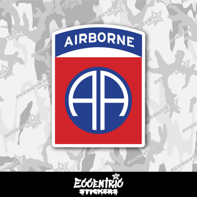 82nd Airborne Division Vinyl Sticker - Eccentric Stickers