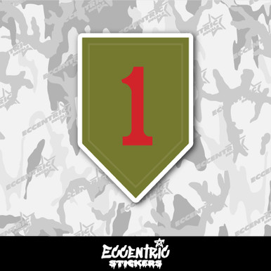 1st Infantry Division Vinyl Sticker - Eccentric Stickers