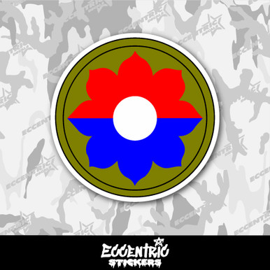 9th Infantry Division Vinyl Sticker - Eccentric Stickers