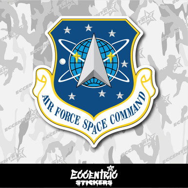 Air Force Space Command Vinyl Sticker - Eccentric Stickers